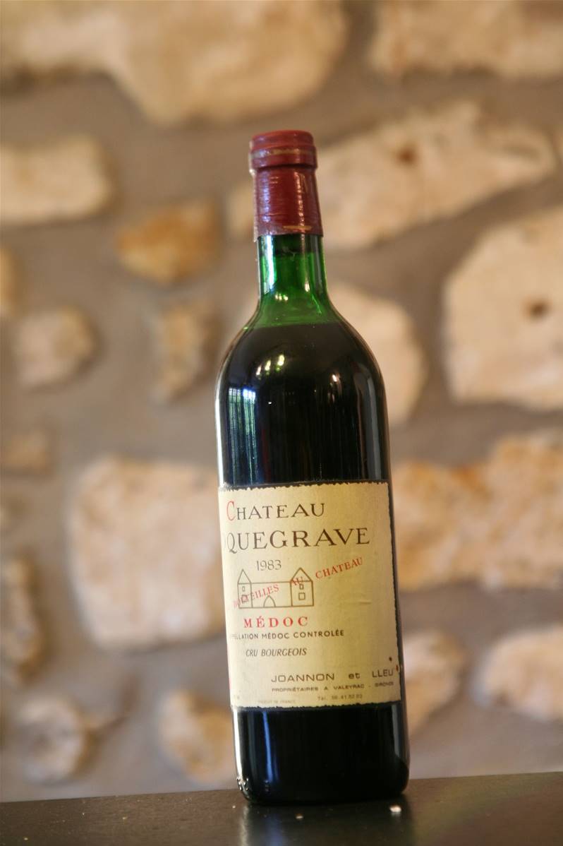 Vin Vin rouge, Médoc, Château Roquegrave 1983, Vente Vins Haut Médoc,