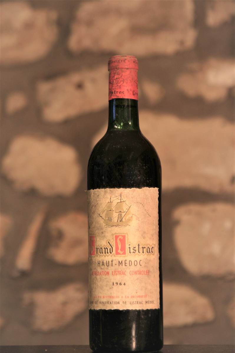 Vin Vin rouge, Listrac Medoc, Listrac mise coopérative 1964, Vente