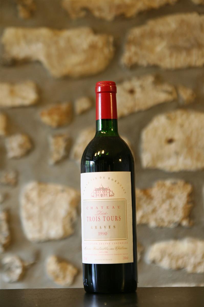 Vin Chateau les trois Tours 1990, Vente Vins Graves - Cavagogo