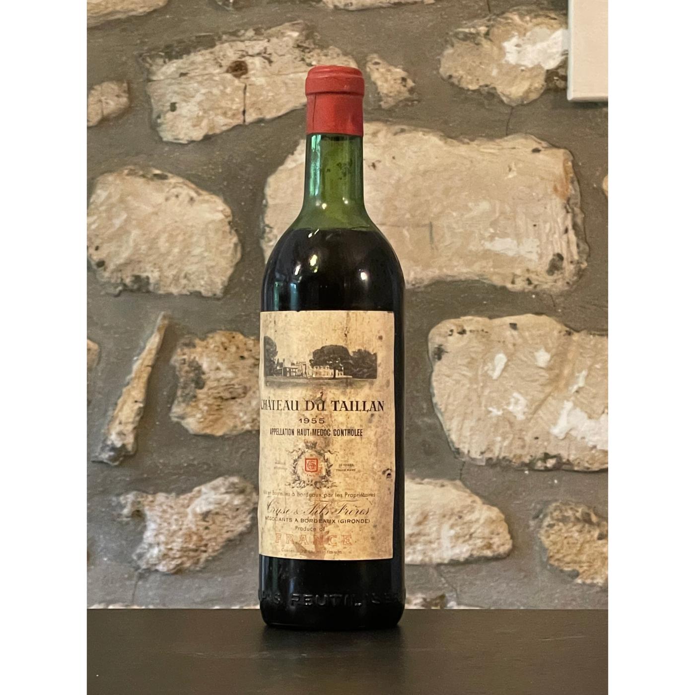 Vin rouge, Haut Medoc, Château du Taillan 1955