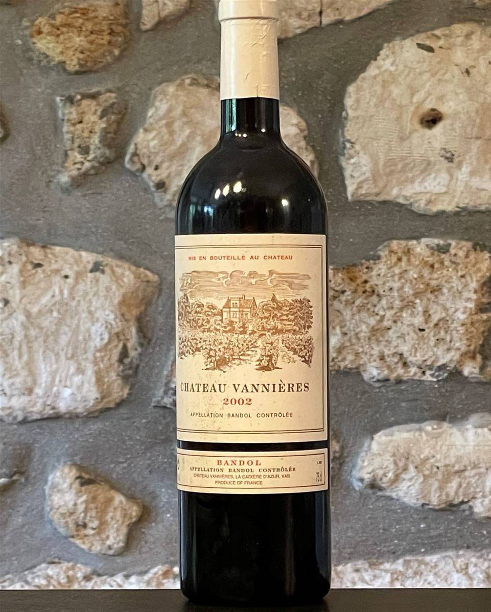 Vin Vin rouge, Bandol, Château Vannières 2002, Vente Vins Bandol