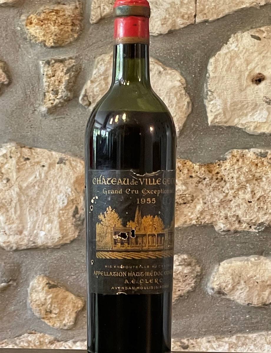 Vin Vin rouge, Medoc, Château de Villegeorge 1955, Vente Vins Haut
